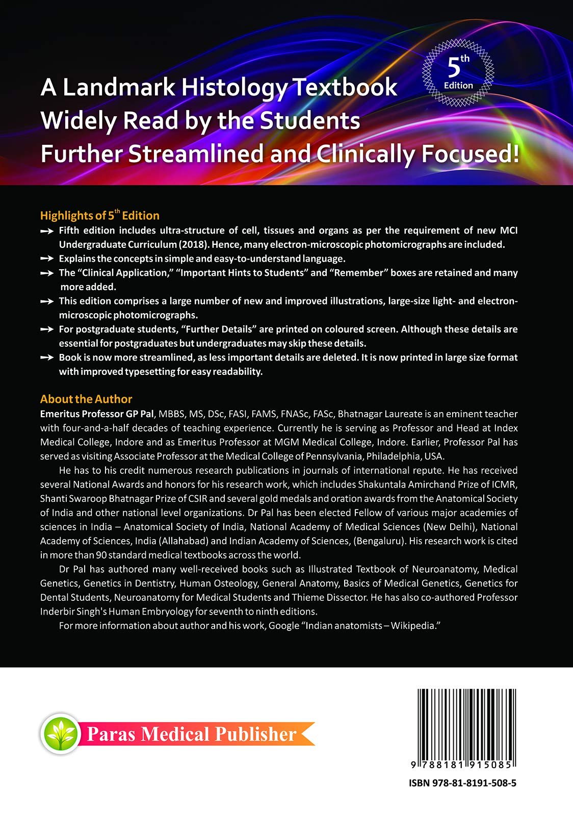 Textbook Of Histology With Color Atlas And Clinical Application By Gp