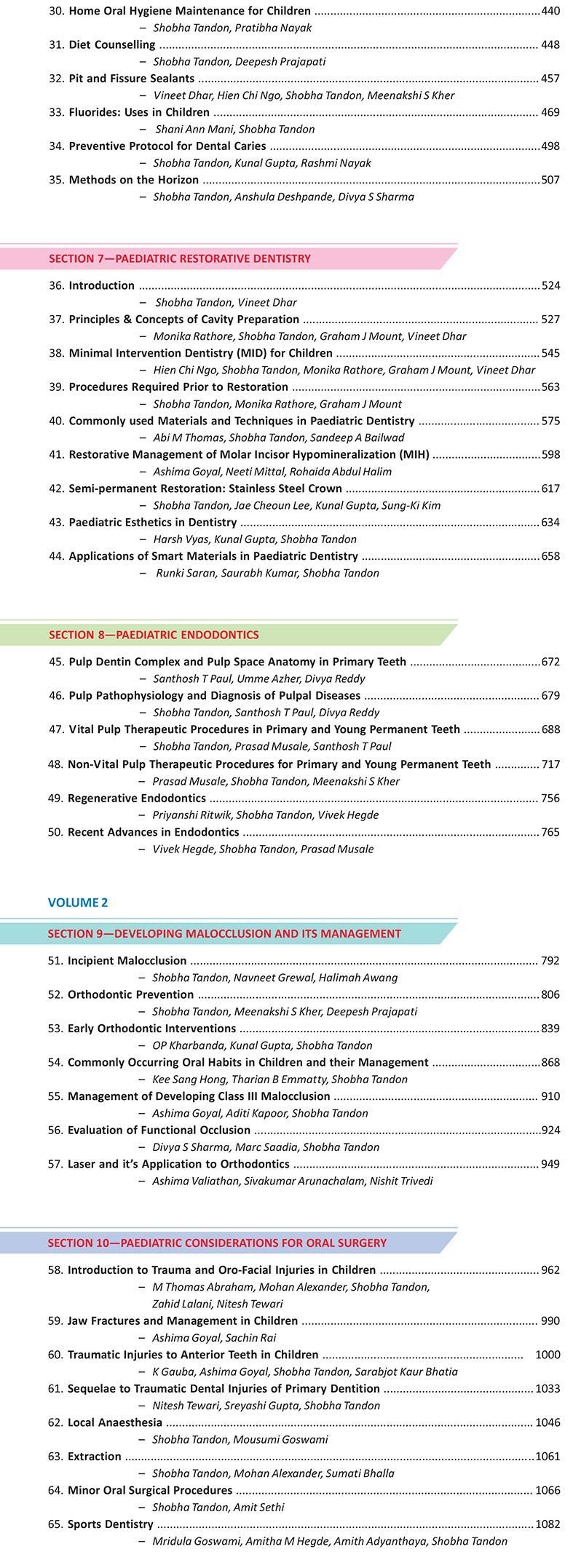 Shobha Tandon Paediatric Dentistry (2 Vols. Set) - Drcart
