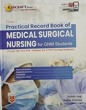 Practical Record Book of Medical Surgical Nursing For GNM Nursing - Doctors Cart