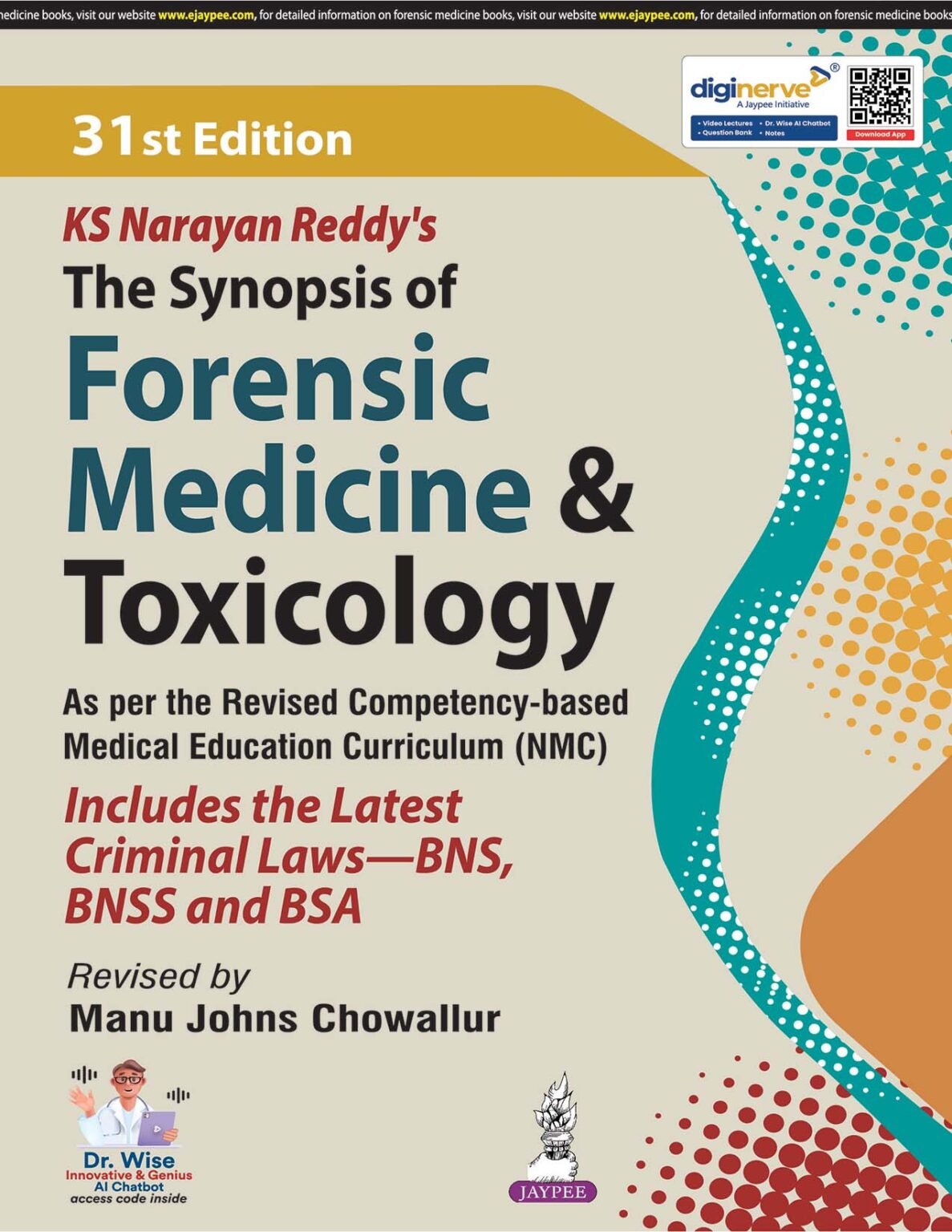 KS Narayan Reddy’s The Synopsis of Forensic Medicine & Toxicology ...